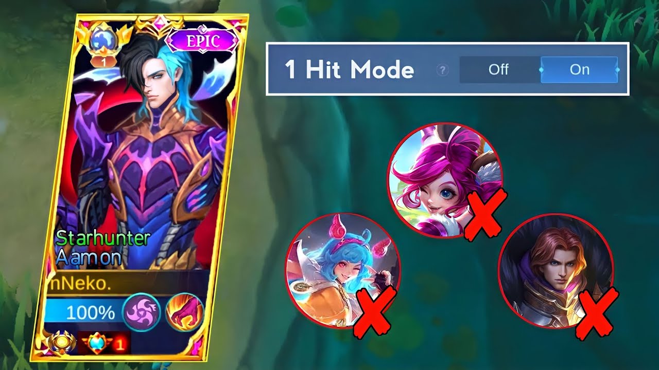 GLOBAL AAMON TUTORIAL TO COUNTER META HERO ( AAMON BEST 1 SHOT BUILD ...