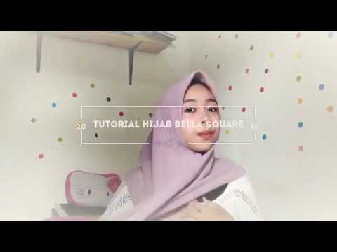 Simple Tutorial Hijab Bella Square 💕 - YouTube
