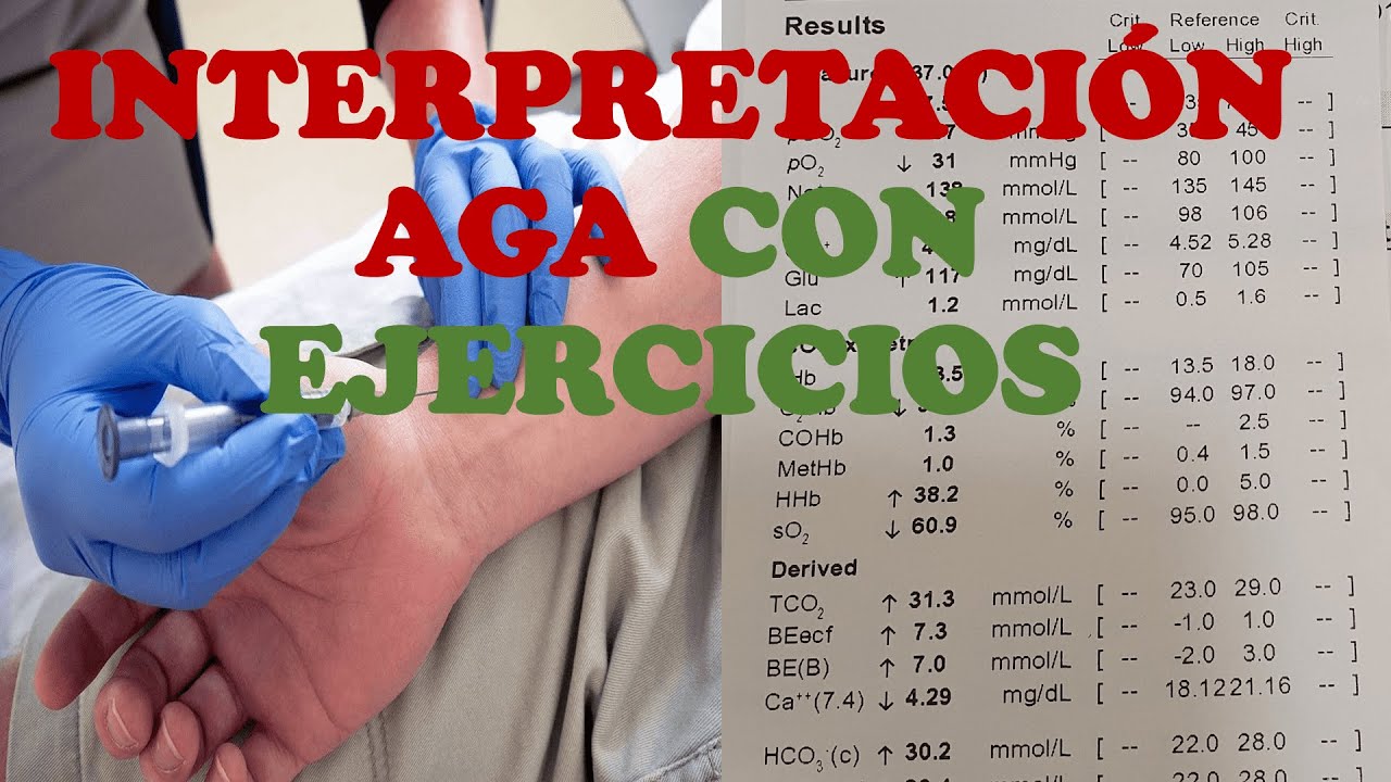 INTERPRETACIÓN GASOMETRÍA ARTERIAL CON EJERCICIOS - YouTube