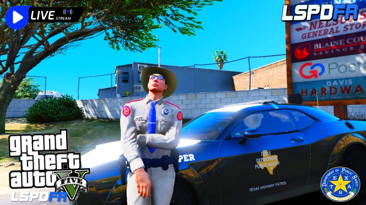 LIVE: GTA 5 LSPDFR Police Mod (Texas Department of Public Safety) - YouTube