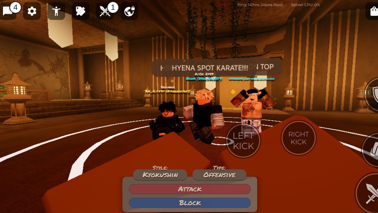I played roblox karate chito ryu style showcase - YouTube