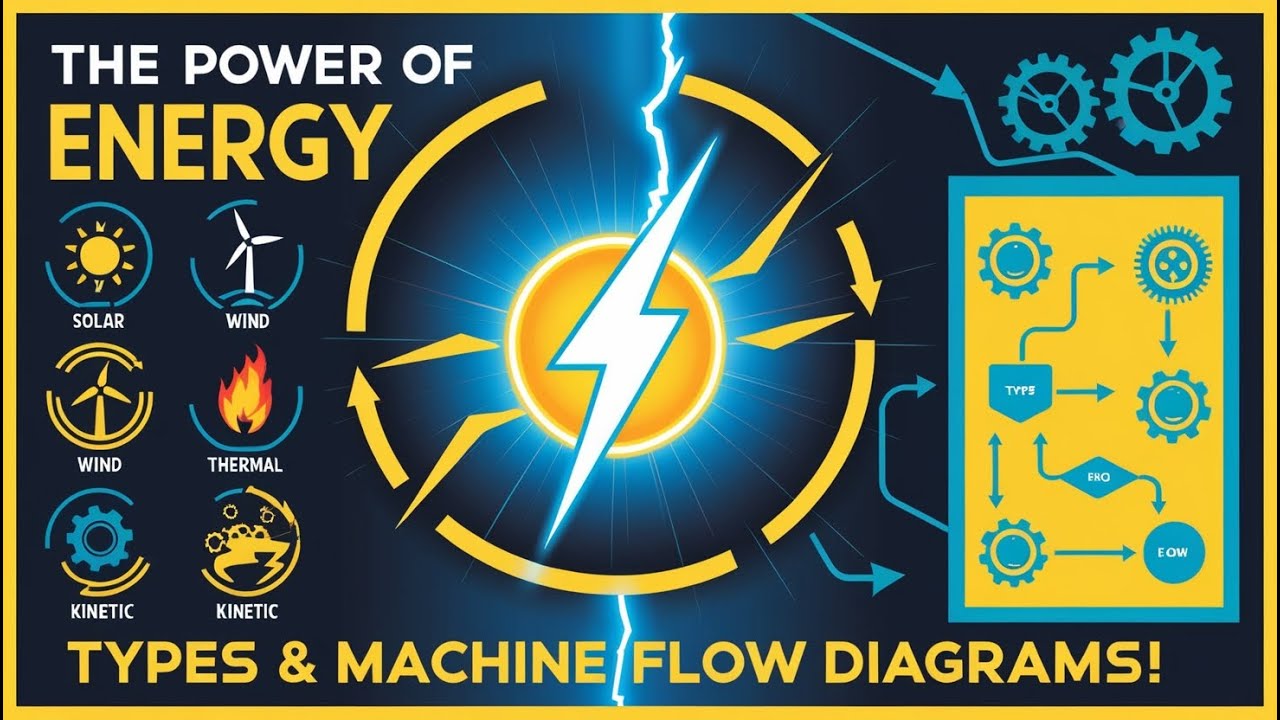 The Power of Energy: Types & Machine Flow Diagrams! - YouTube