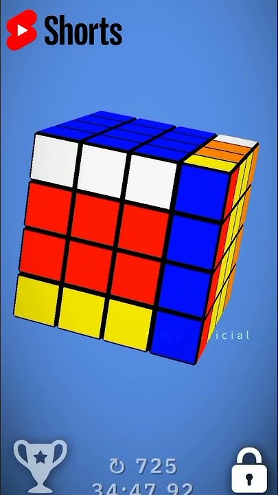 RUBIK CUBE 4*4*4 SOLVE - YouTube