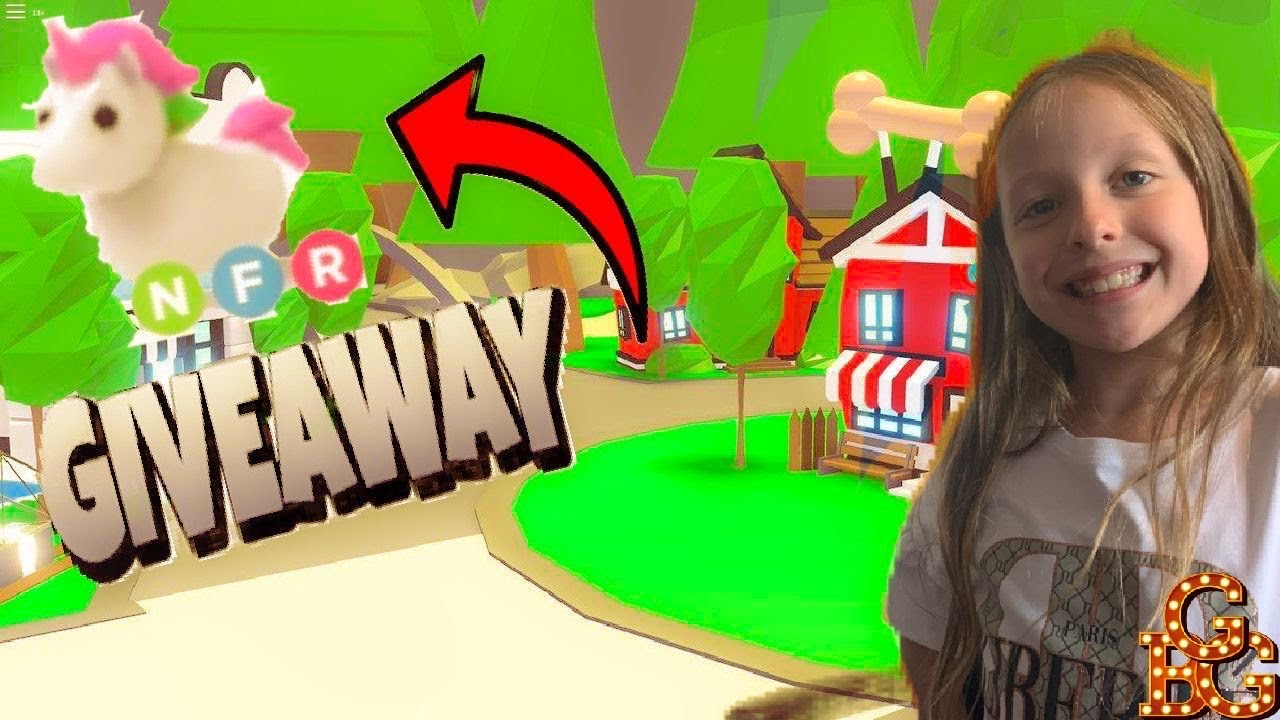 NEON RIDEABLE FLYABLE UNICORN TRADING + GIVEAWAY|| ADOPT ME!!! - YouTube