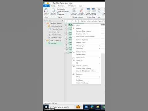 Power query combine multiple excel files from folder #powerquery#combine#excel#exceltips# ...