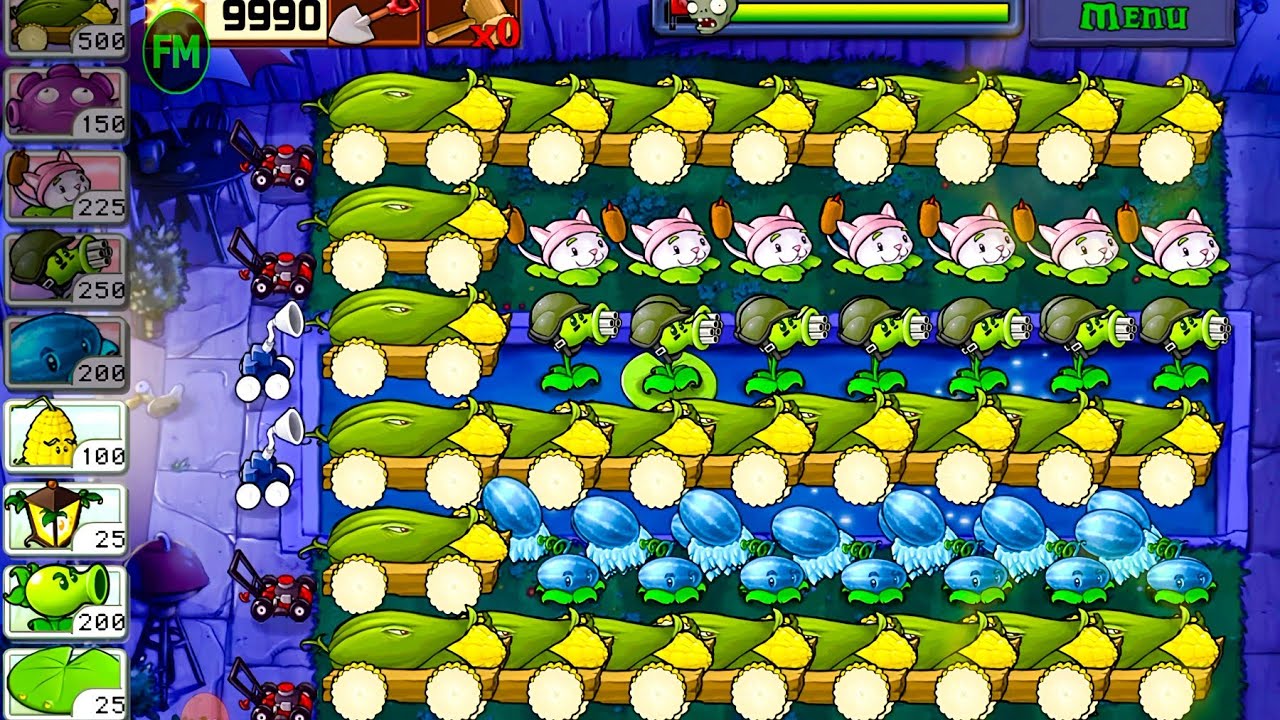 Pvz Hack Version Survival Fog 1,2..5 Flags Gameplay Challenges | Pvz ...