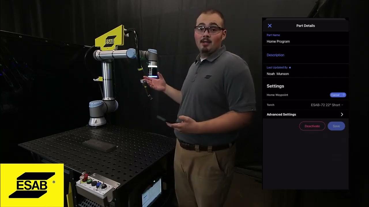 How to Update the Home Position on ESAB’s Cobot - YouTube