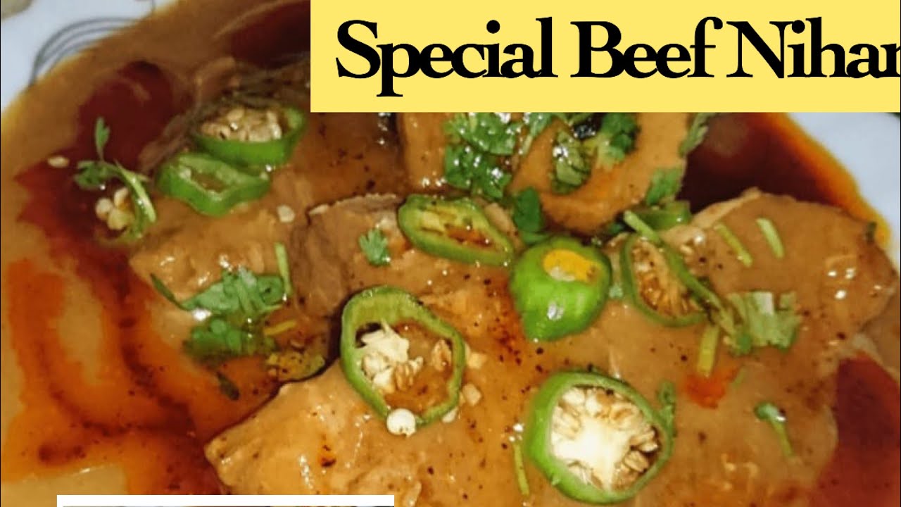 Beef nihari recipe || Easy cooking|| nihari recipe by desi kitchen ...