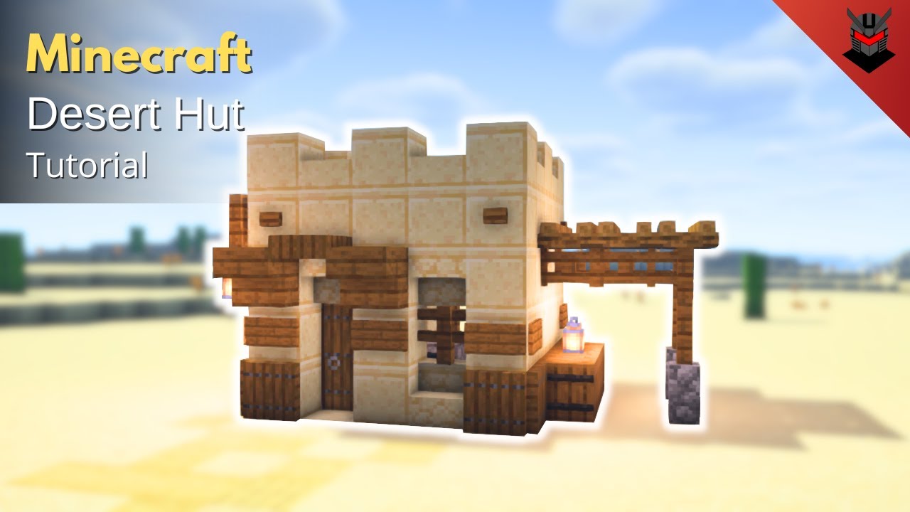 Minecraft: How to Build a Desert Hut | Desert Starter House (Tutorial) - YouTube
