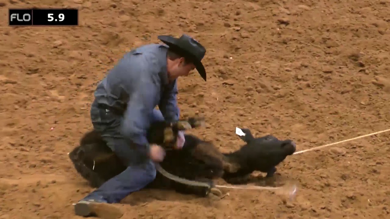 Tyler Milligan – Tie Down Roping - Semi Finals Shootout – Sat-Feb-24 ...