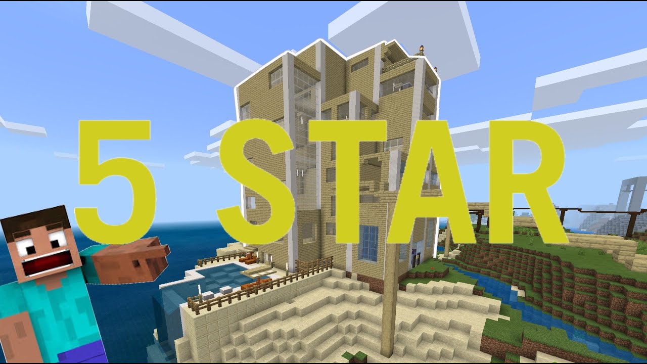Reviewing a 5 STAR Minecraft Hotel - YouTube