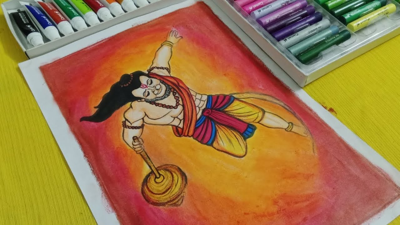 Bajarangbali 🕉️🚩drawing step by step - YouTube