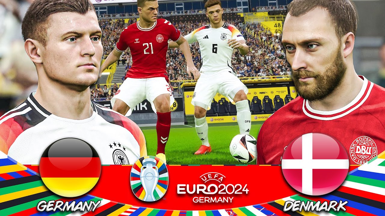 ⚡Germany vs. Denmark : UEFA Euro 2024 - Full Match | Football Gameplay ...