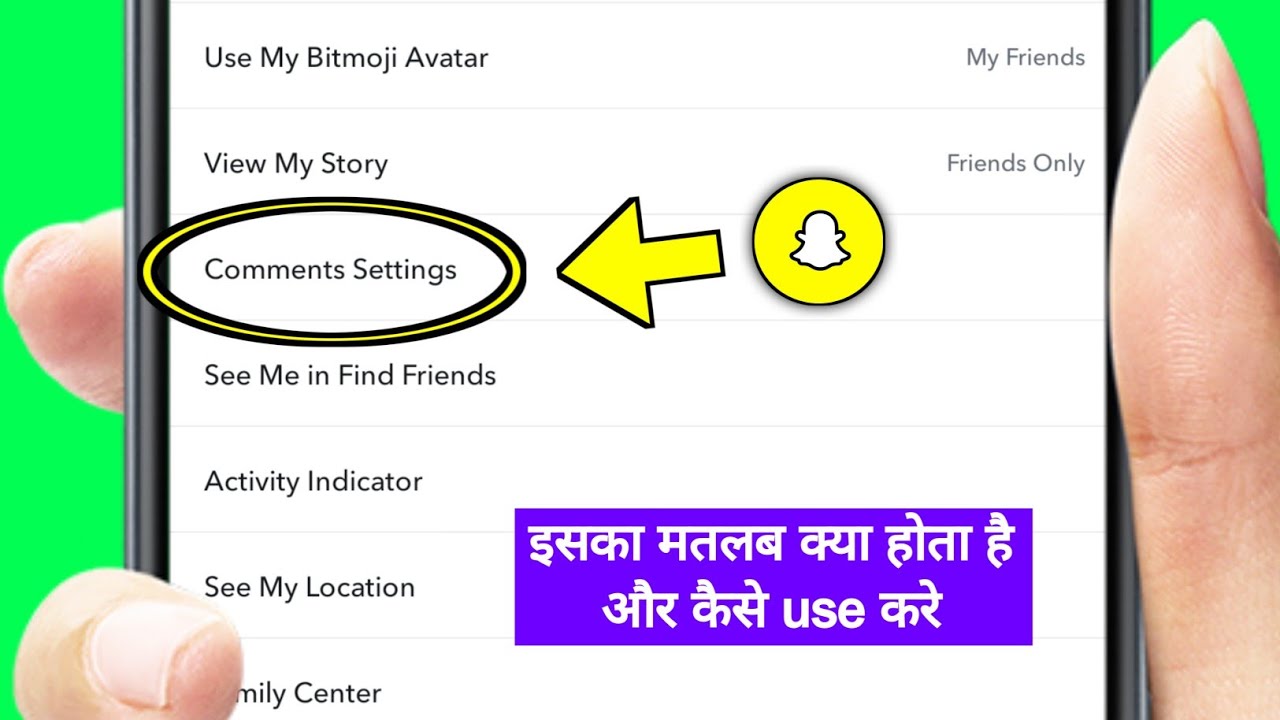 Snapchat comments settings | How to use snapchat comments settings ...