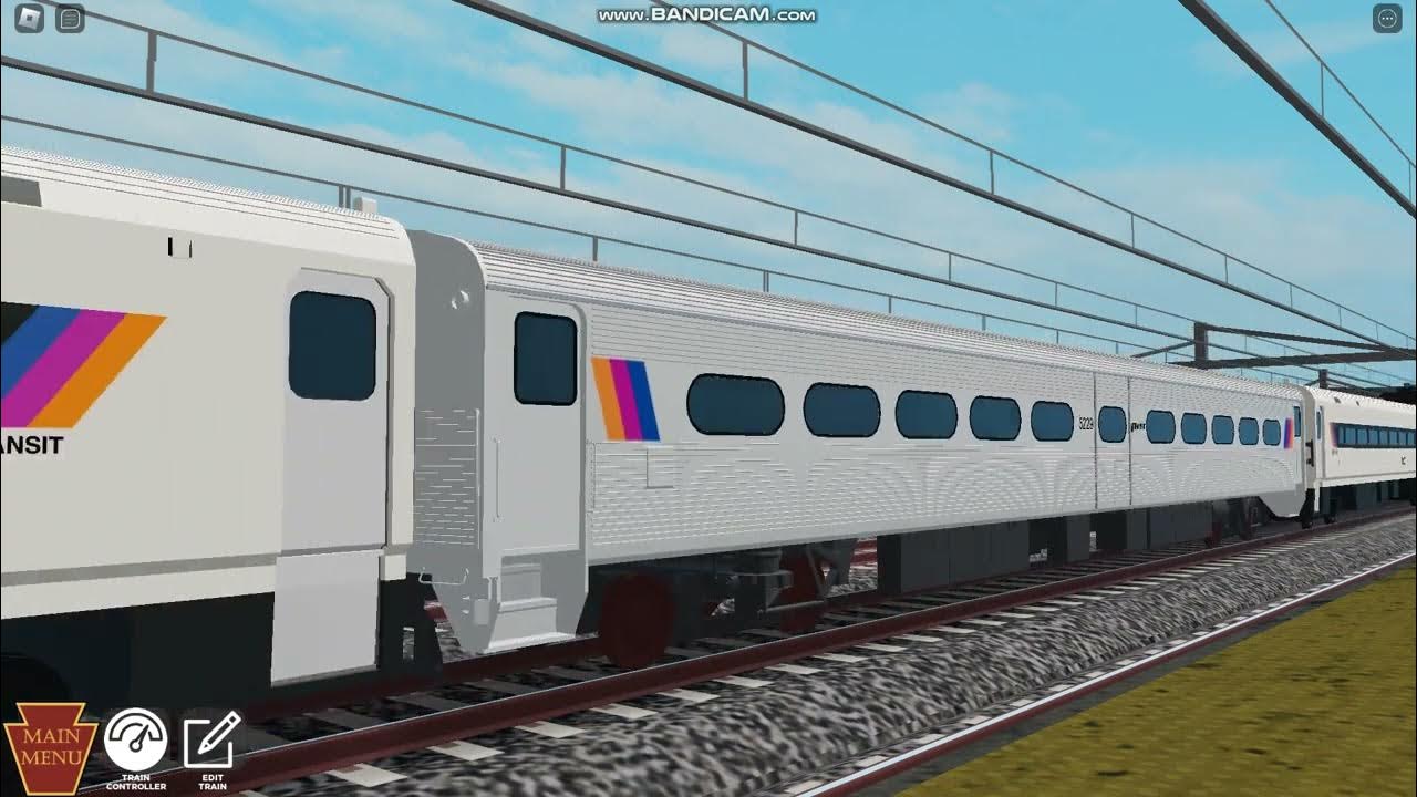 A Short NJT Train led by F40PH-2CAT 4125 (Year 2016) - YouTube