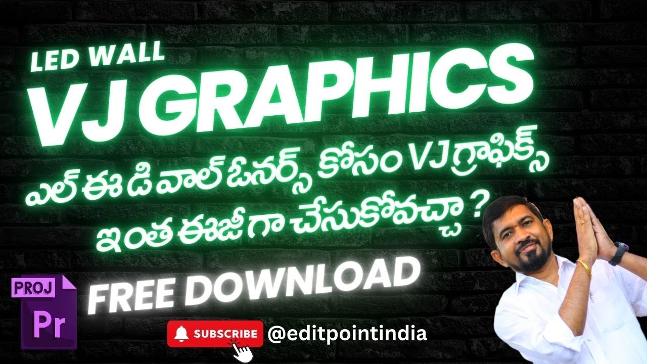 LED Wall VJ Graphics Easy Create !! 000989 #editpointindia - YouTube