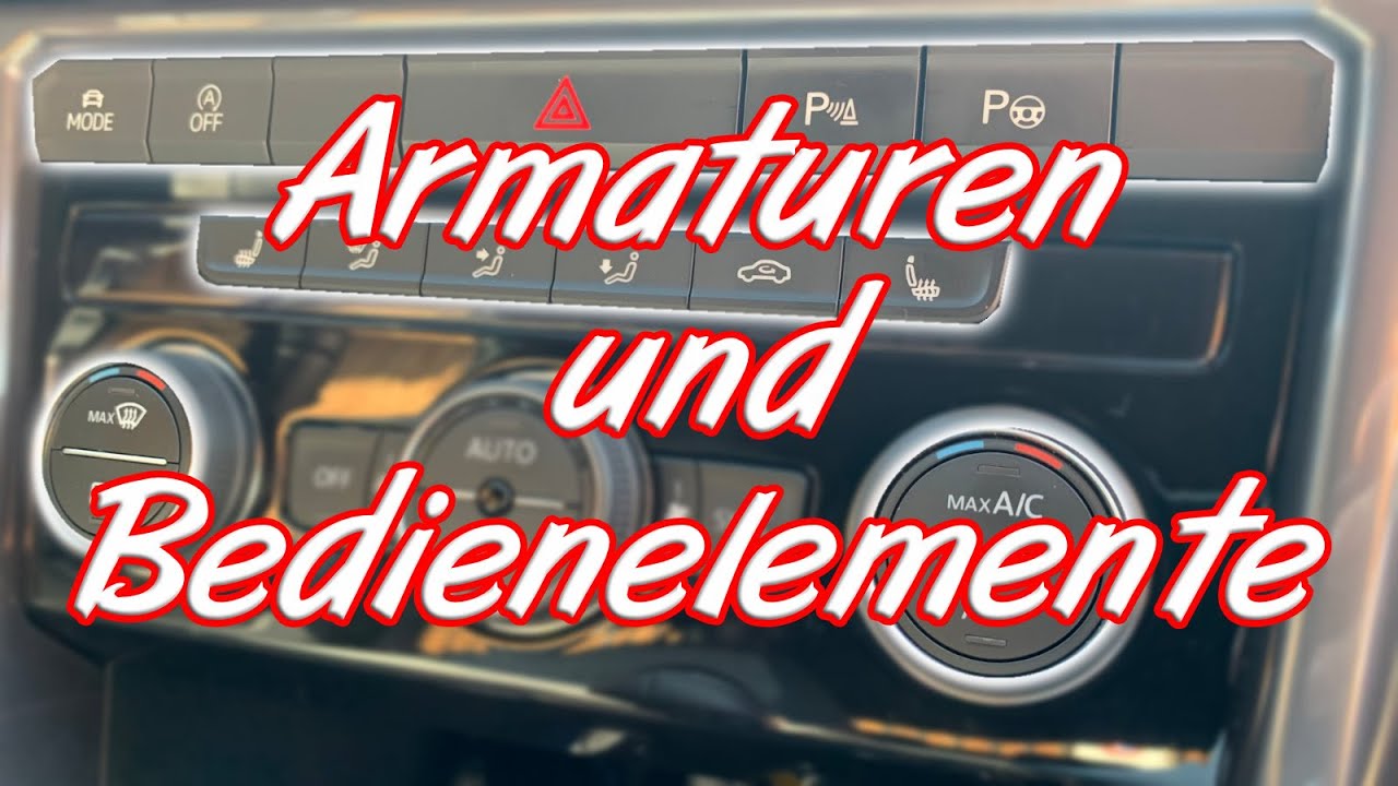 Armaturen und Bedienelemente am Auto - Alles was du für die Autoprüfung ...