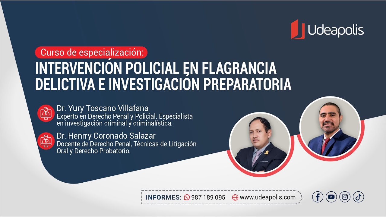 Intervención Policial en Flagrancia Delictiva e Investigación ...