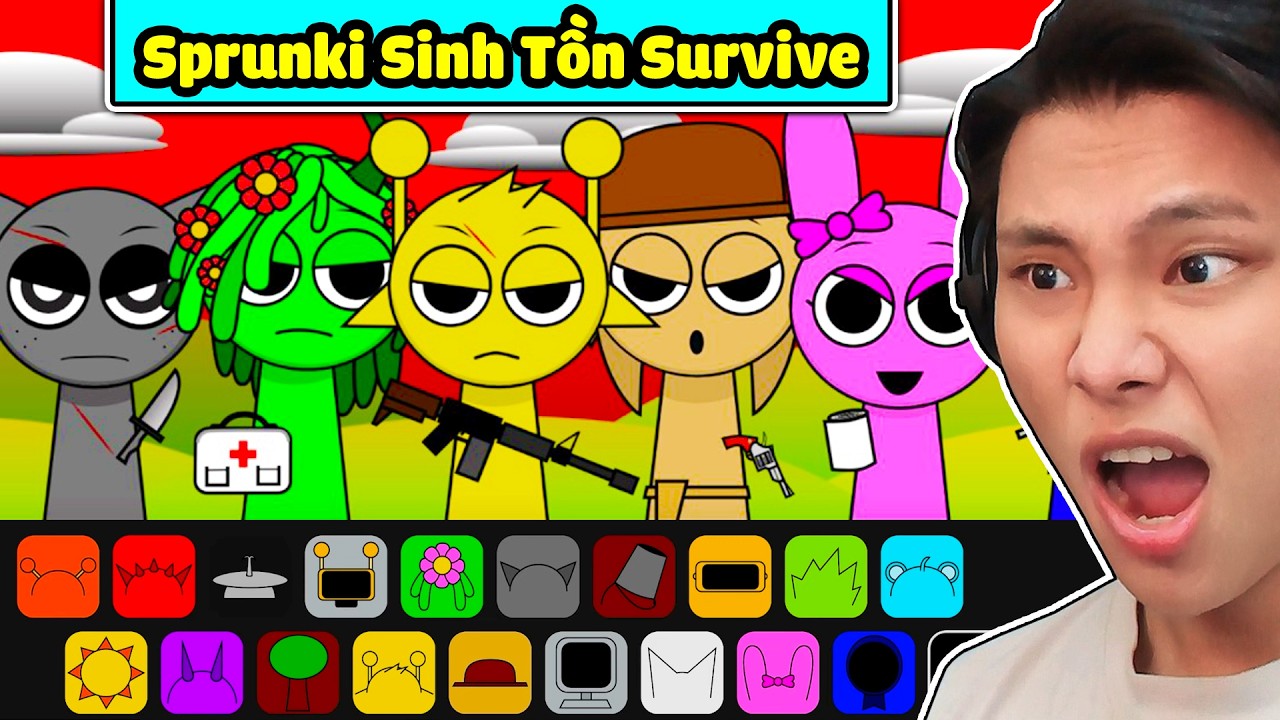 SPRUNKI SINH TỒN CẦM SÚNG SIÊU NGẦU🔫😎🔥JAYGRAY SO SÁNH INCREDIBOX ...