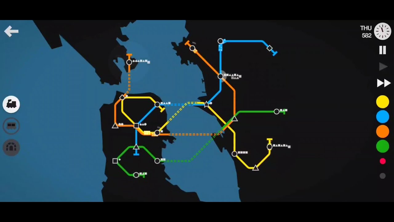 Mini Metro Daily Challenge San Francisco Extreme 2020-02-23 - YouTube