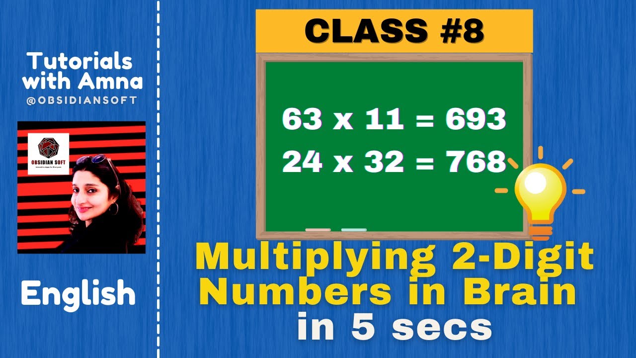Multiplying 2 digit numbers in mind | 2 digit multiplication tricks ...