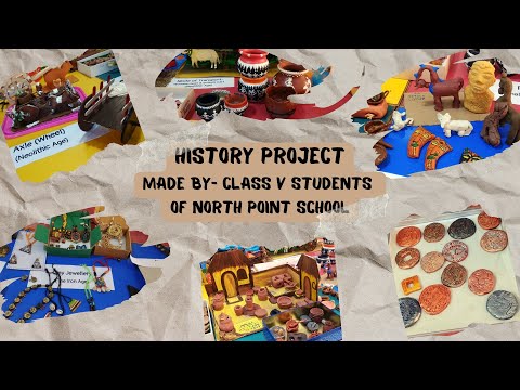 History Exhibition at North Point School by class V students - YouTube