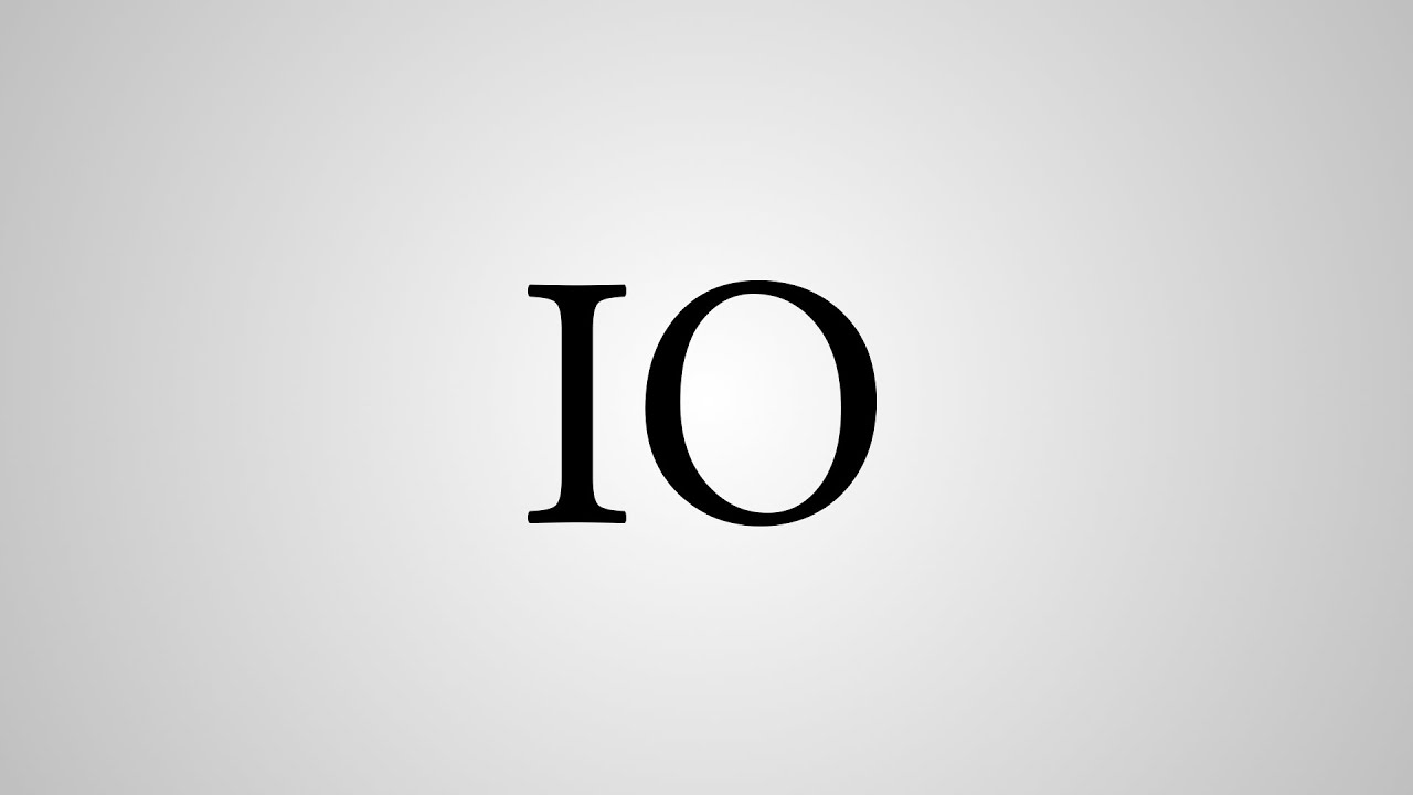 What Does IO Stand For YouTube
