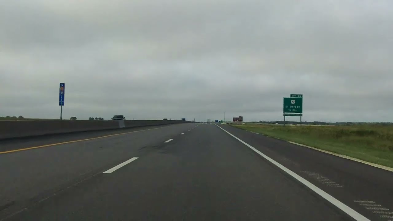 Kansas Turnpike (Exits 92 to 76) southbound (Part 2/2) - YouTube