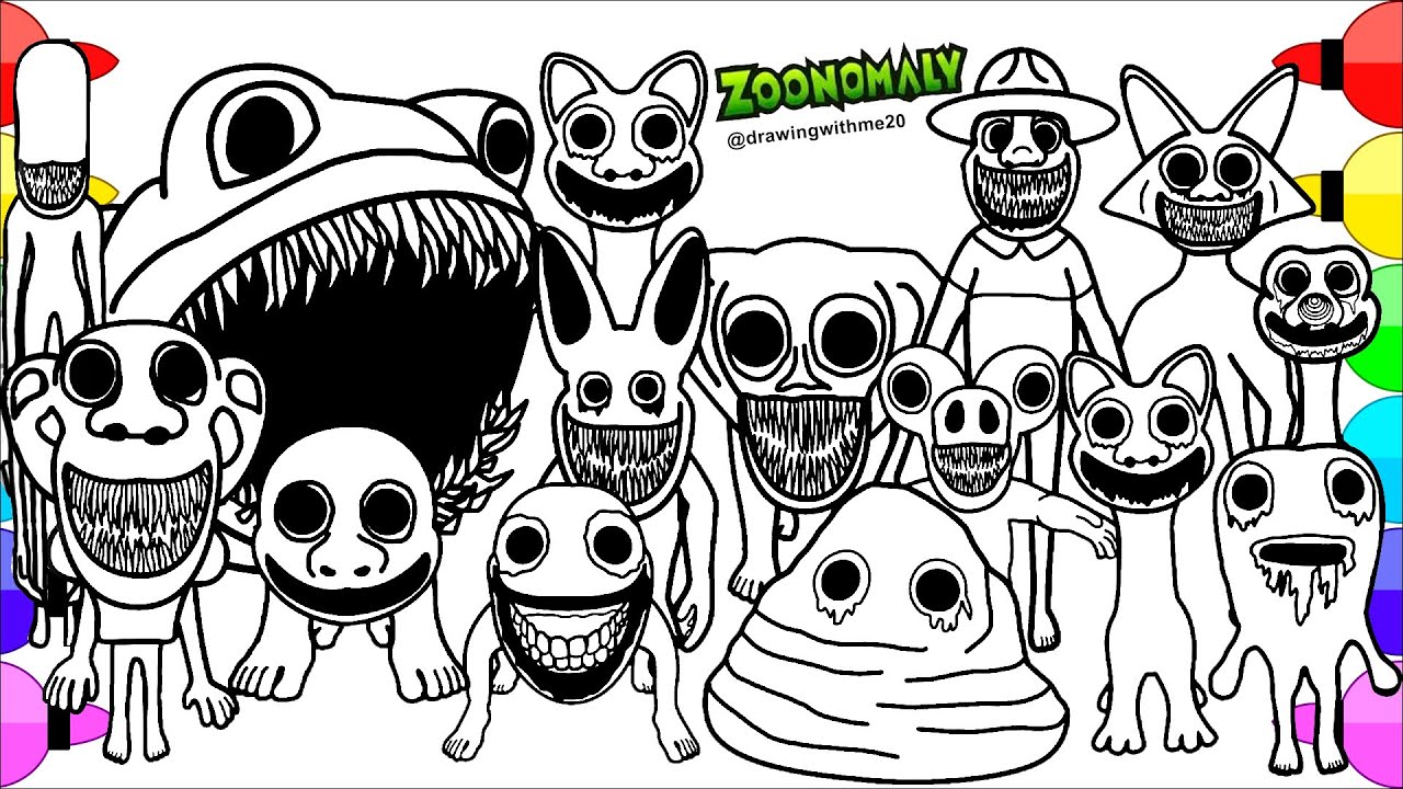 Zoonomaly Coloring Pages / How To COLOR ALL BOSSES and MONSTERS from ...