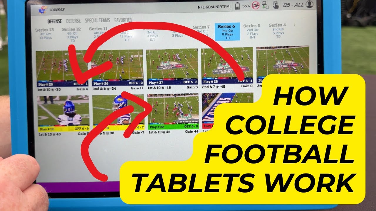 How College Football Sideline Tablets Work - YouTube