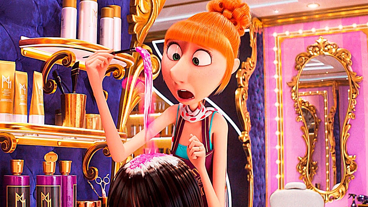 Despicable Me 4 | Lucy Haircut Scene Recap - YouTube
