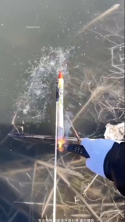 Rocket firecracker fired under water #shortvideo - YouTube