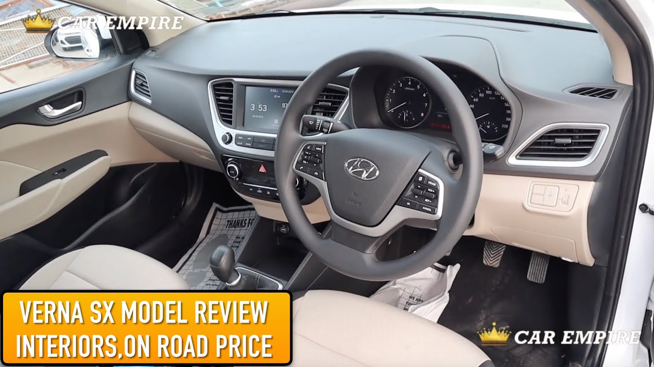 Verna SX Model Interior,Features,On Road Price | Verna sx Review ...