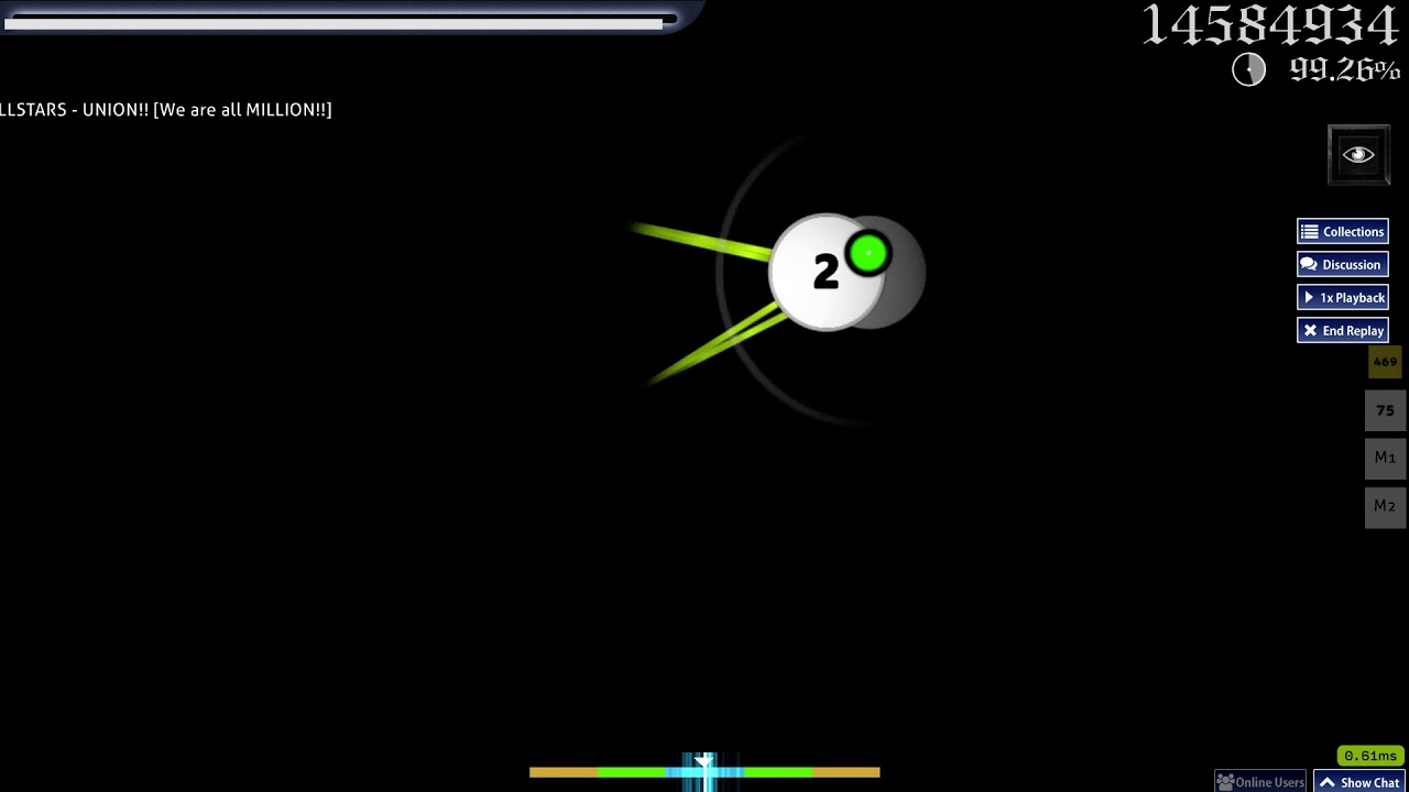 osu! UNION!! 1028 combo with flashlight / played by gameuser513 - YouTube