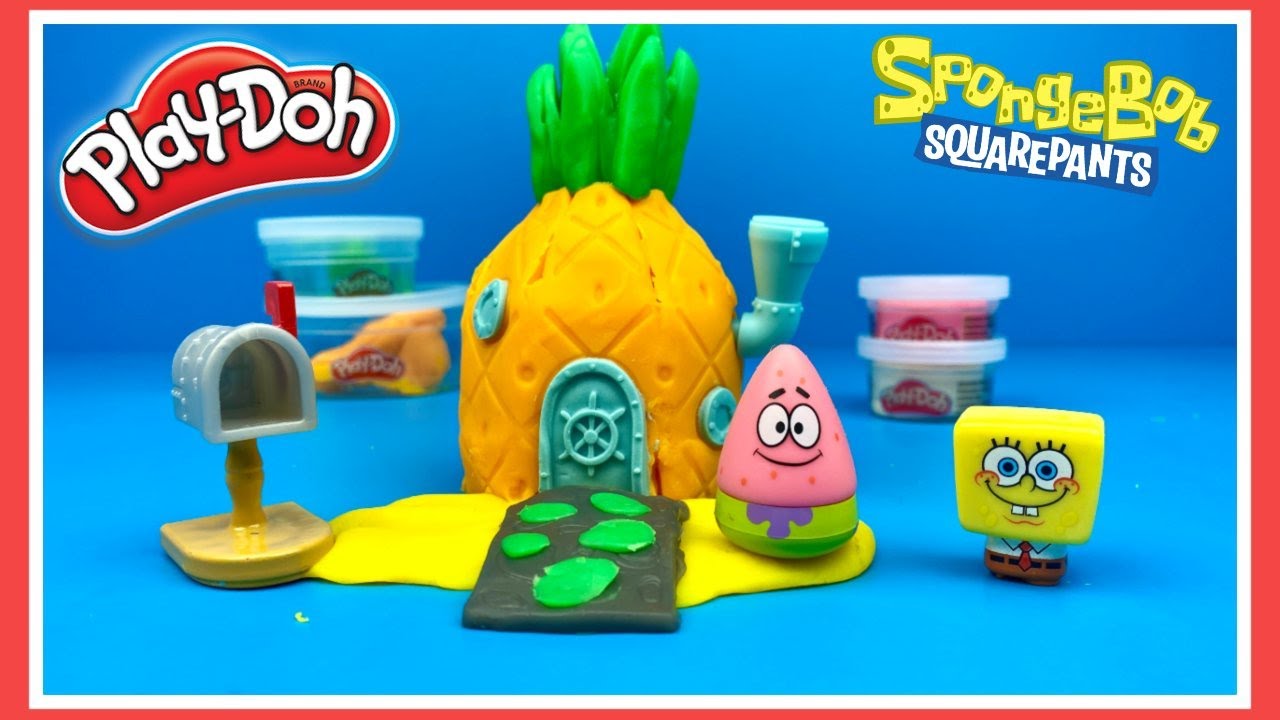 Play Doh Builder SpongeBob SquarePants uitpakken | Family Toys ...