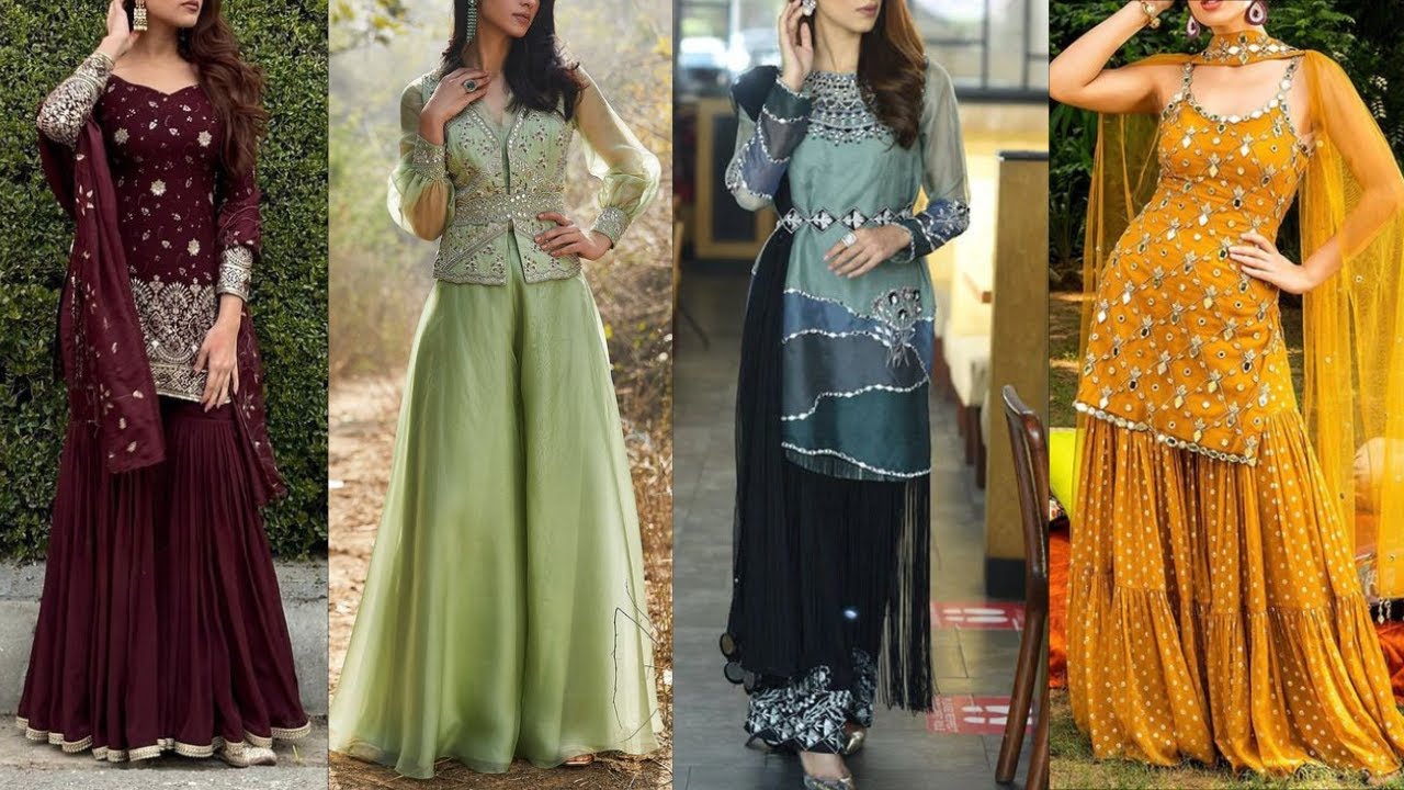 Trending Mirror Work Dress Designs/New Stylish Mirror Work Suit Designs ...