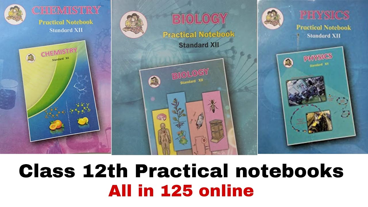 Class 12th practical notebook || Physics, Chemistry, Biology - YouTube