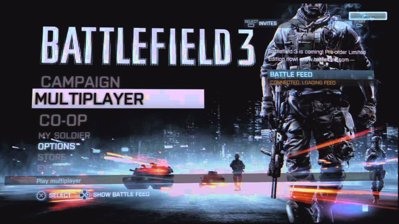 Battlefield 3 Main Menu HD - YouTube