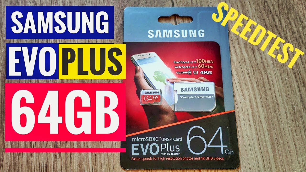 SAMSUNG 64GB EVO Plus MicroSDXC Card - YouTube