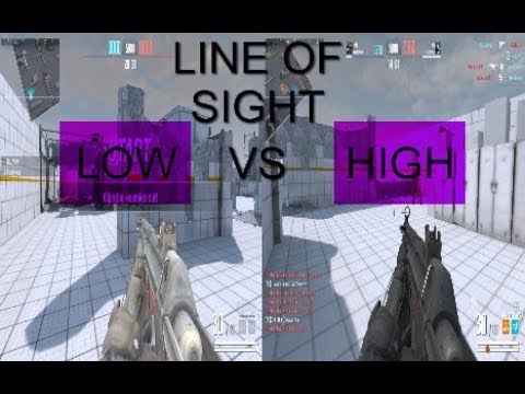 LINE OF SIGHT LOW GRAPHICS VS HIGH GRAPHICS COMPARISON - YouTube