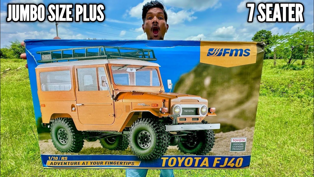 RC Biggest 7 Seater 4x4 FMS 1:10 Toyota Land Cruiser Unboxing & Testing ...