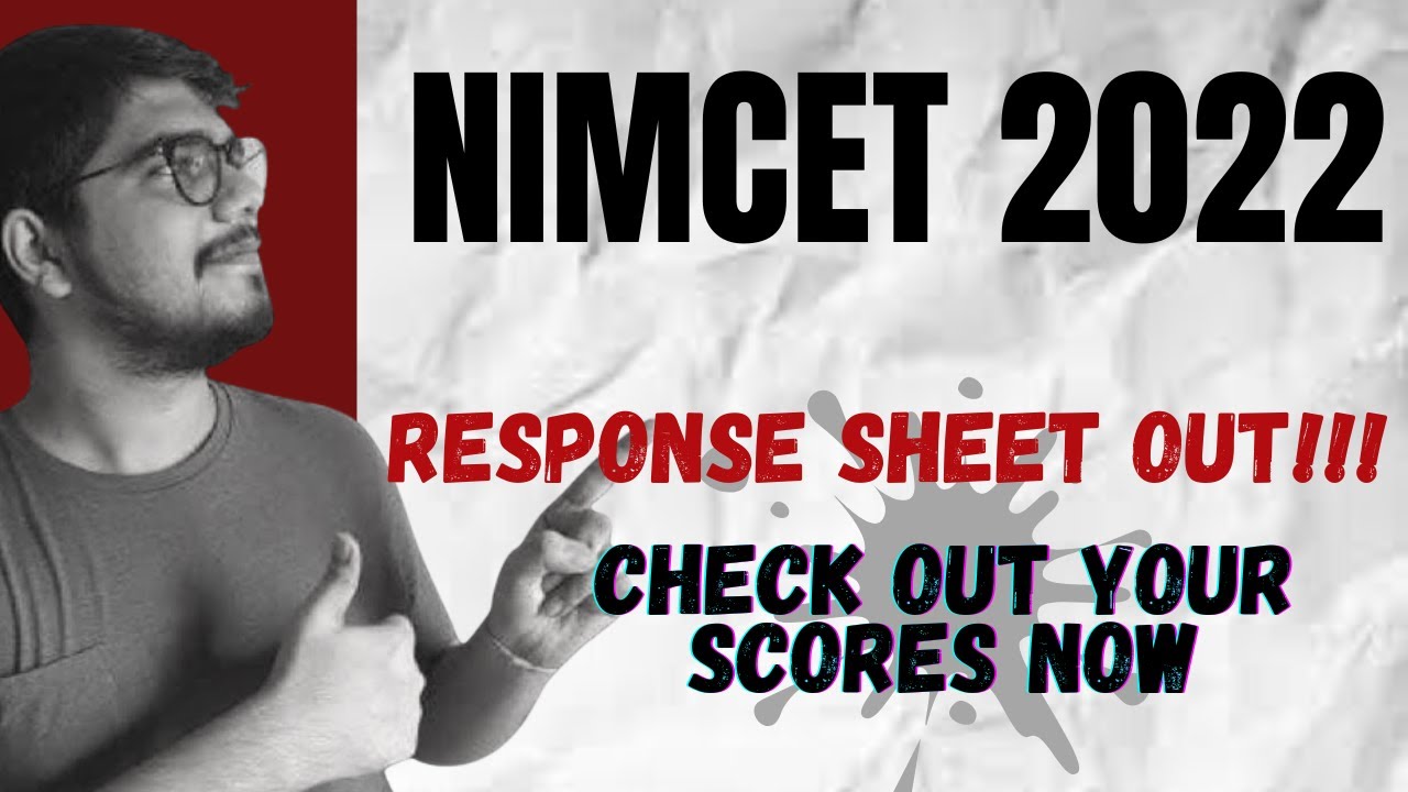 NIMCET 2022 Response Sheet Out !!! Check out your scores for Rank ...