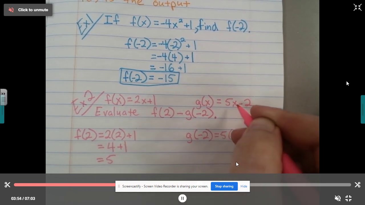 2.1b Function Notation - YouTube