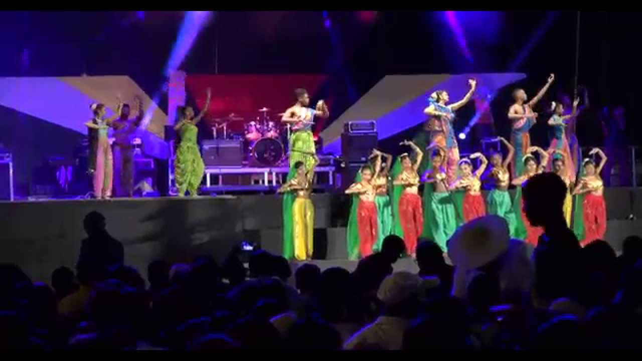 AFRO and INDO GUYANESE DANCE FUSION-GUYANA FESTIVAL 2014 - YouTube