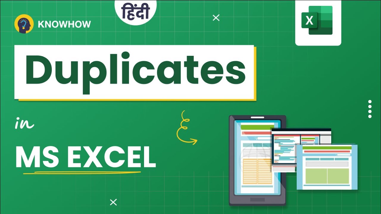 Duplicates in MS Excel | How to identify and remove Duplicates using ...