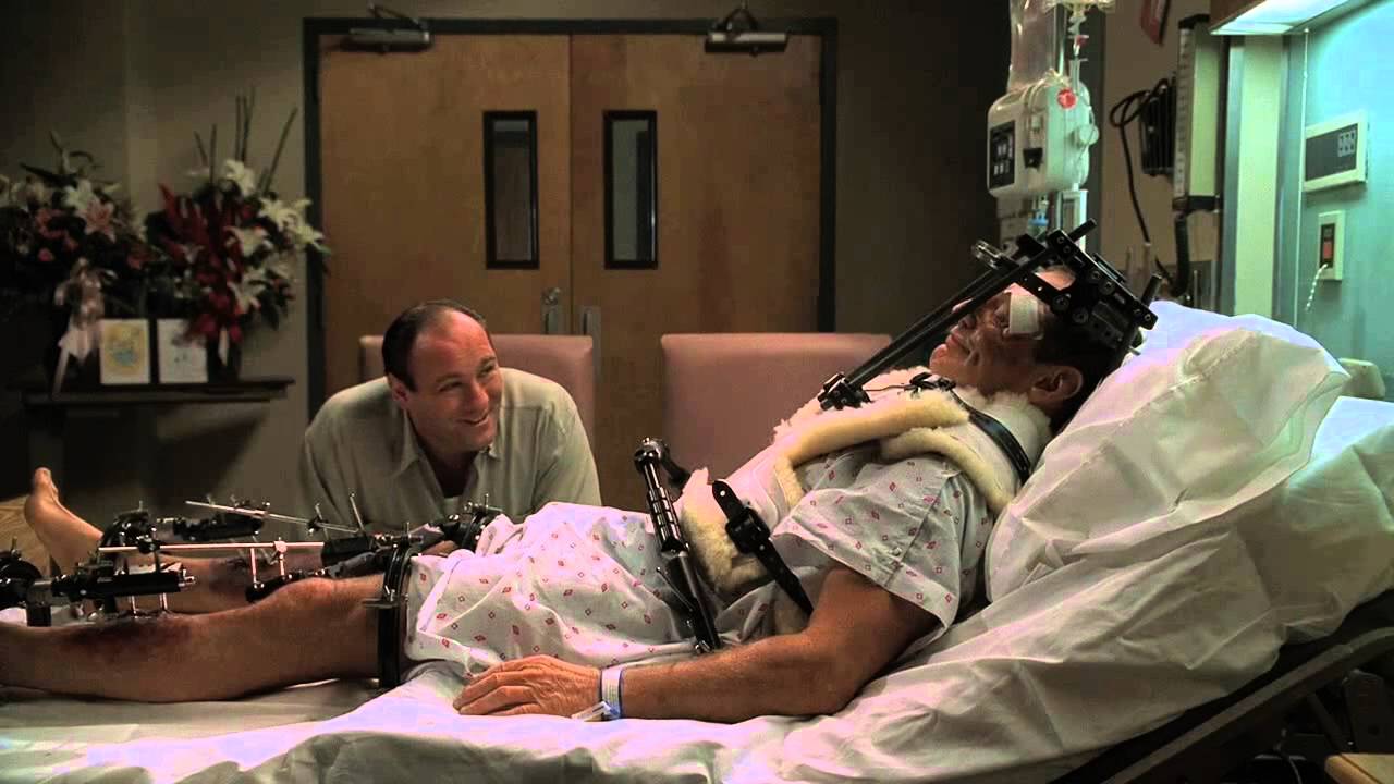 The Sopranos - Tony visits Beansie in the hospital - YouTube