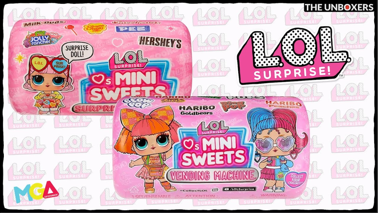 LOL Loves Mini Sweets Series 1 & 3 Vending Machines - YouTube