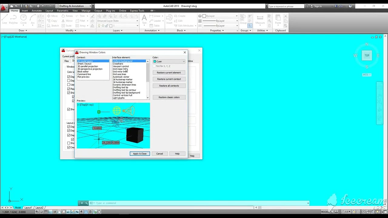 How To Change Background In Autocad 2013 YouTube How To Change Background In Autocad 2013 YouTube
