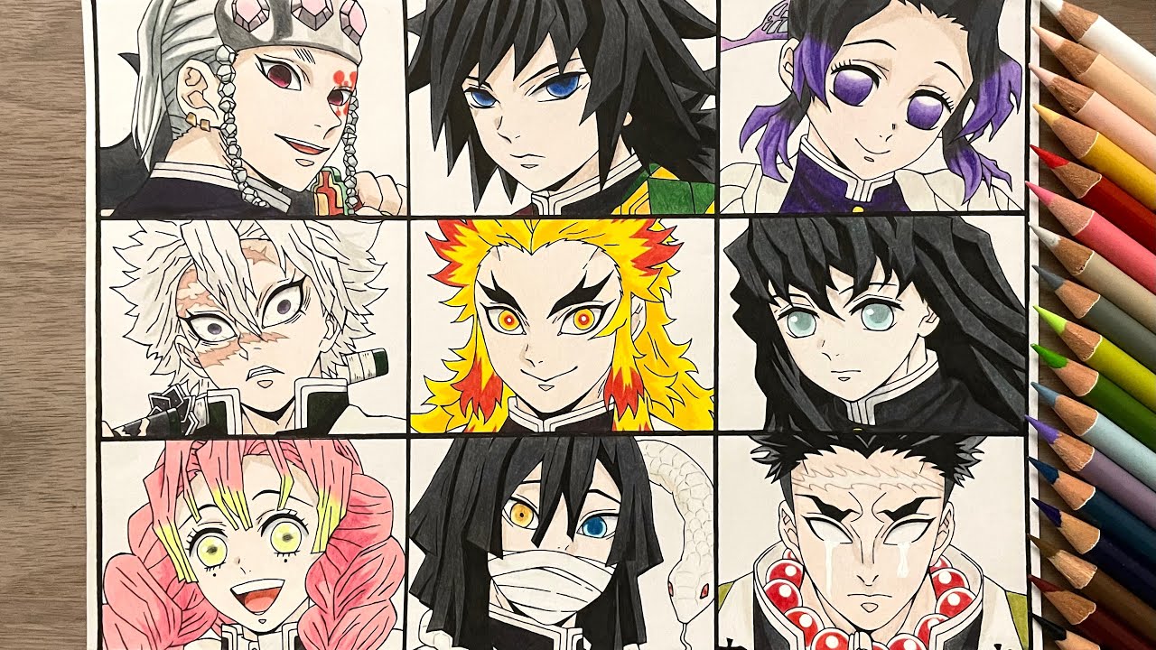 The Hashira🔥| Demon Slayer | Coloring - YouTube