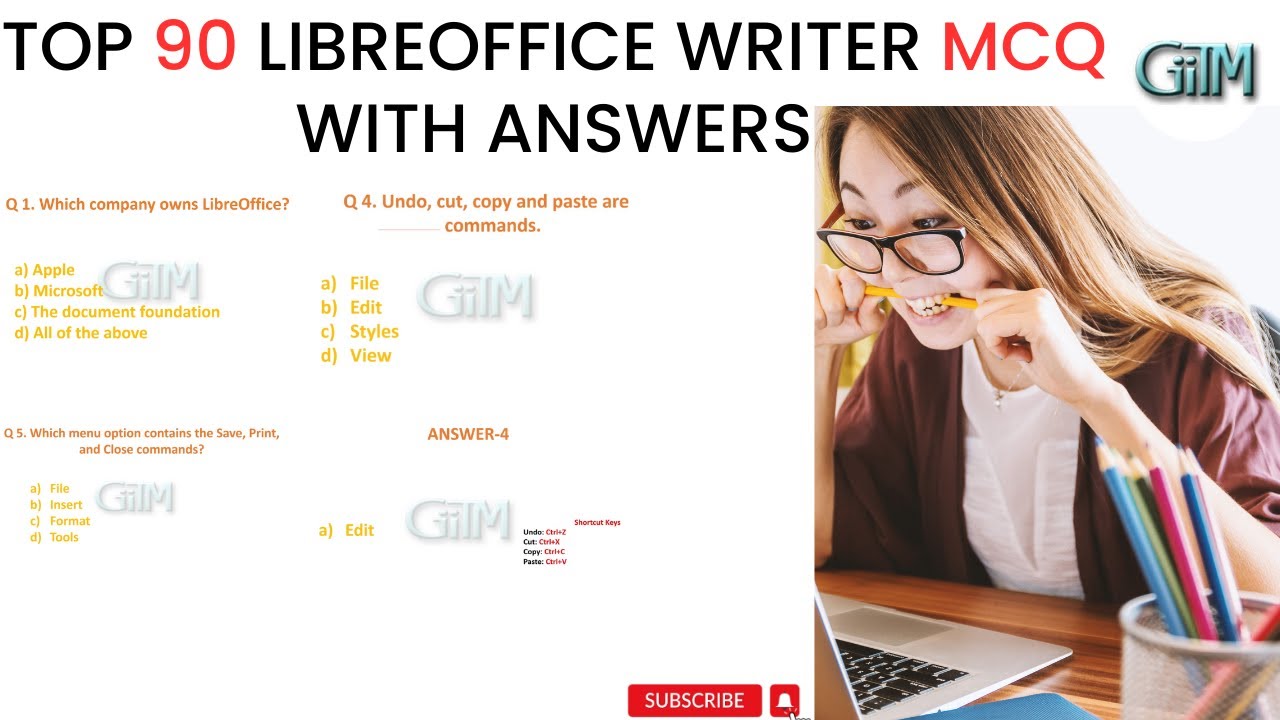 Top 90 LibreOffice Writer MCQ with answers| Libreoffice mcq questions ...